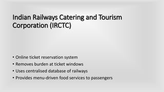 Information Systems in Indian Railways | PPTX