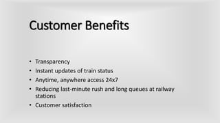 Information Systems in Indian Railways | PPTX