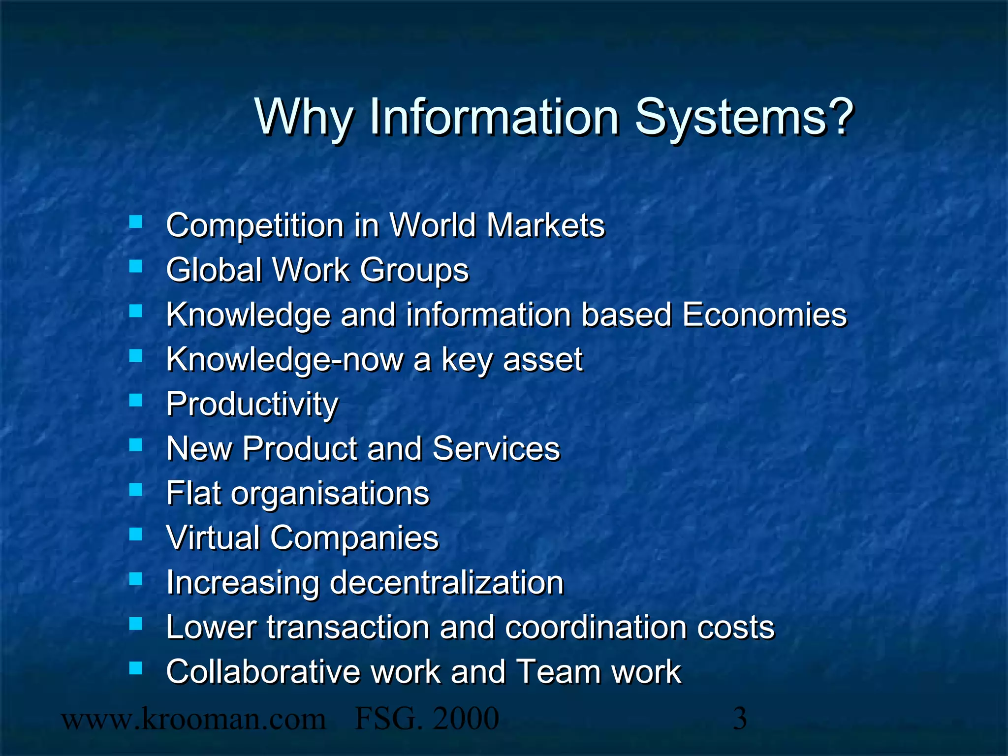 Information systems an overview | PPT