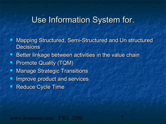 Information systems an overview | PPT