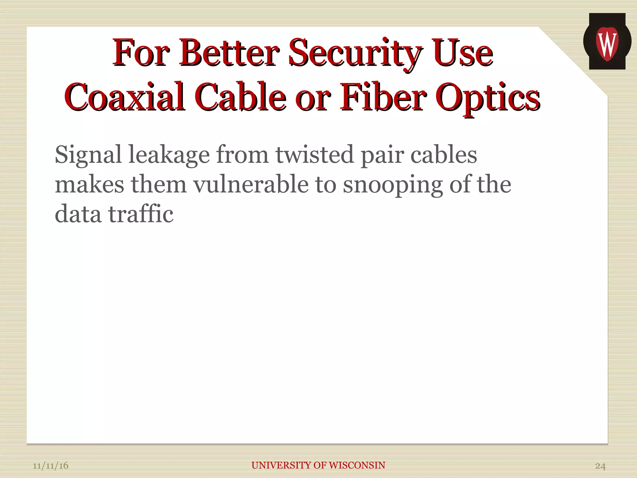 Network Design, Common Network Terminology and Security Implications | PPT