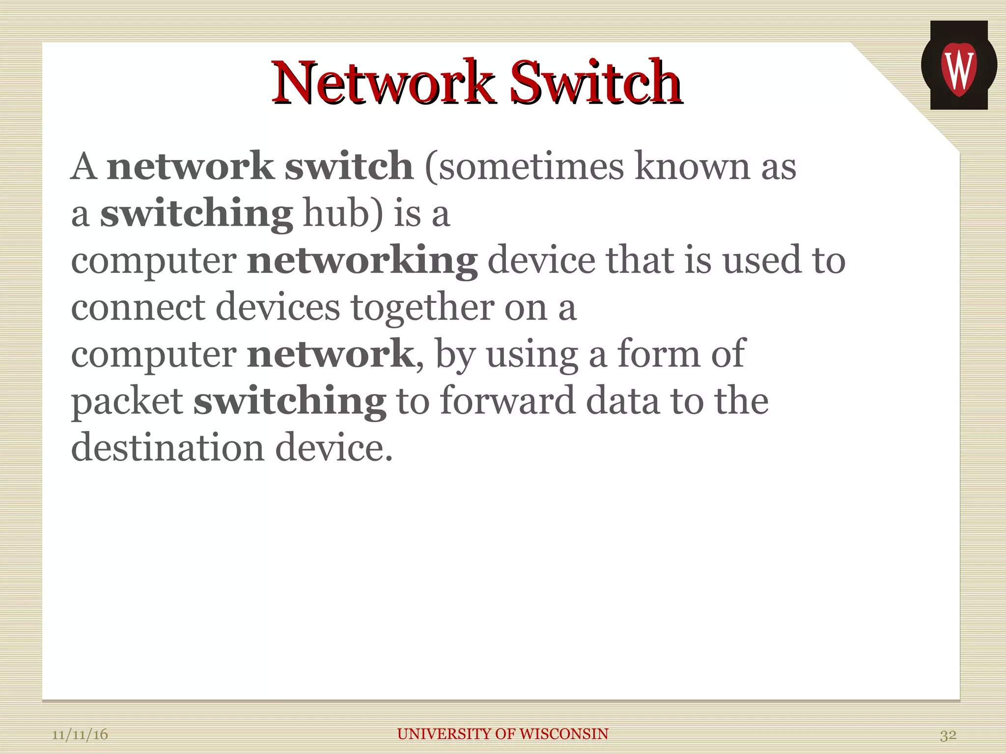 Network Design, Common Network Terminology and Security Implications | PPT