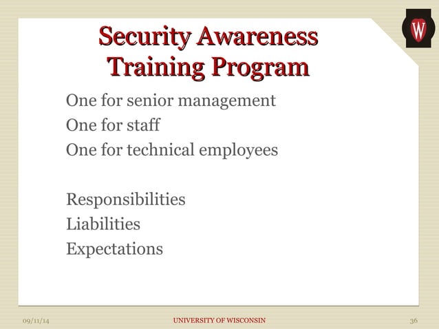 Information Systems 365 Lecture Four Security Policy Development Data Classification Methods