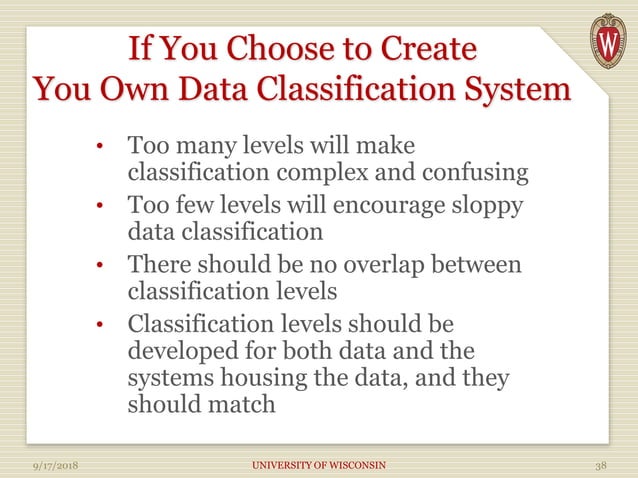 Information Systems 365 765 Lecture 4 Policies Data Classification Training National