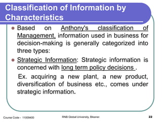 Information systems and it's types | PPSX