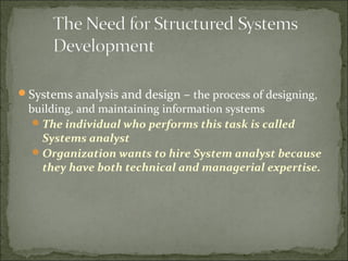 Information Systems Development and Acquisition | PPT