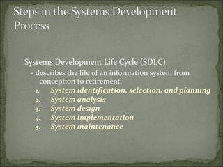 Information Systems Development and Acquisition | PPT
