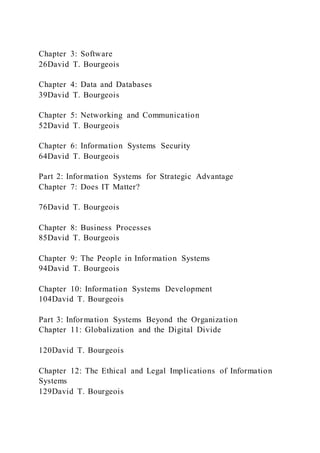 Information Systems for Business and Beyond David | DOCX