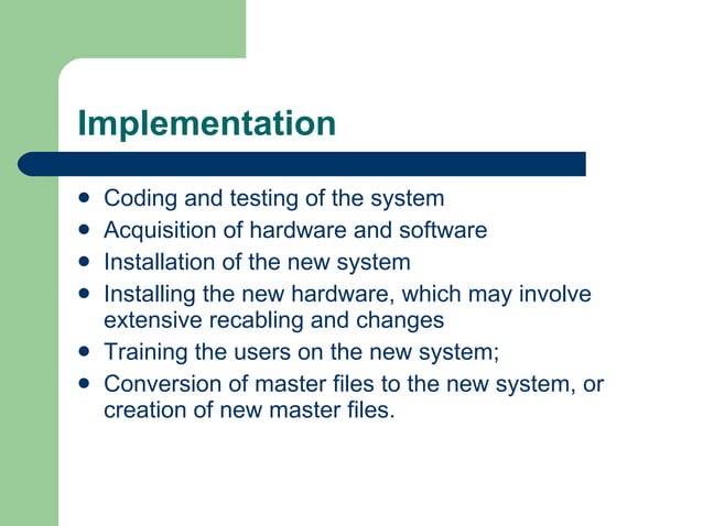 Information systems lifecycle | PPT