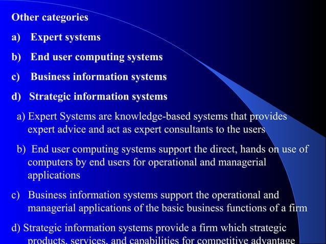 Information systems | PPT