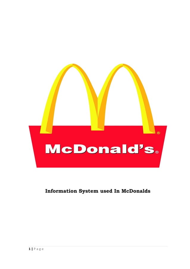 Information system used in mcdonalds | PDF | Operating Systems ...
