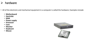 information technology about hardware and software | PPTX