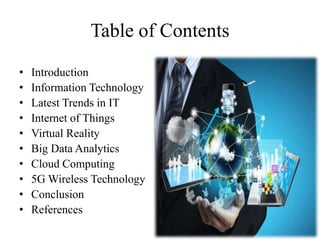 Latest trends in information technology | PPTX