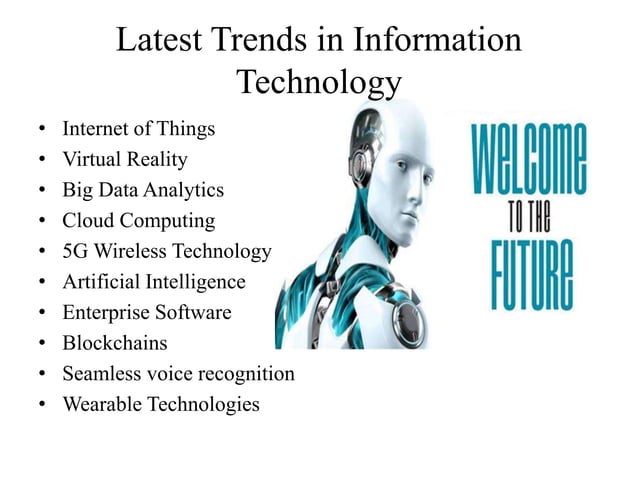 Latest trends in information technology | PPTX