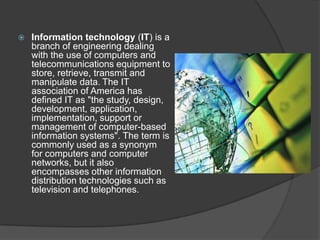 Information Technology | PPT