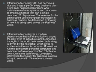 Information Technology | PPT