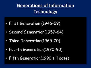 Information technology | PPTX