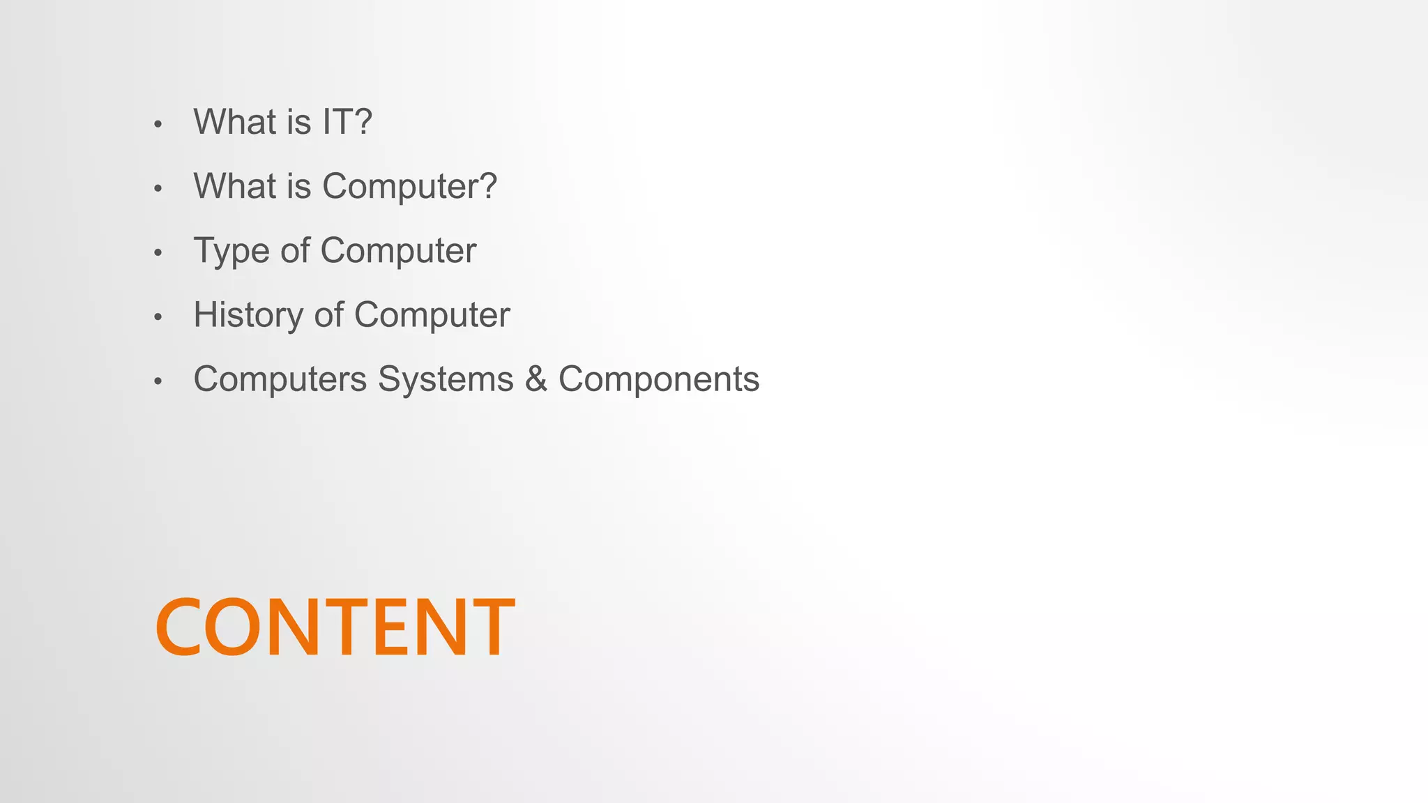 Information technology | PPTX