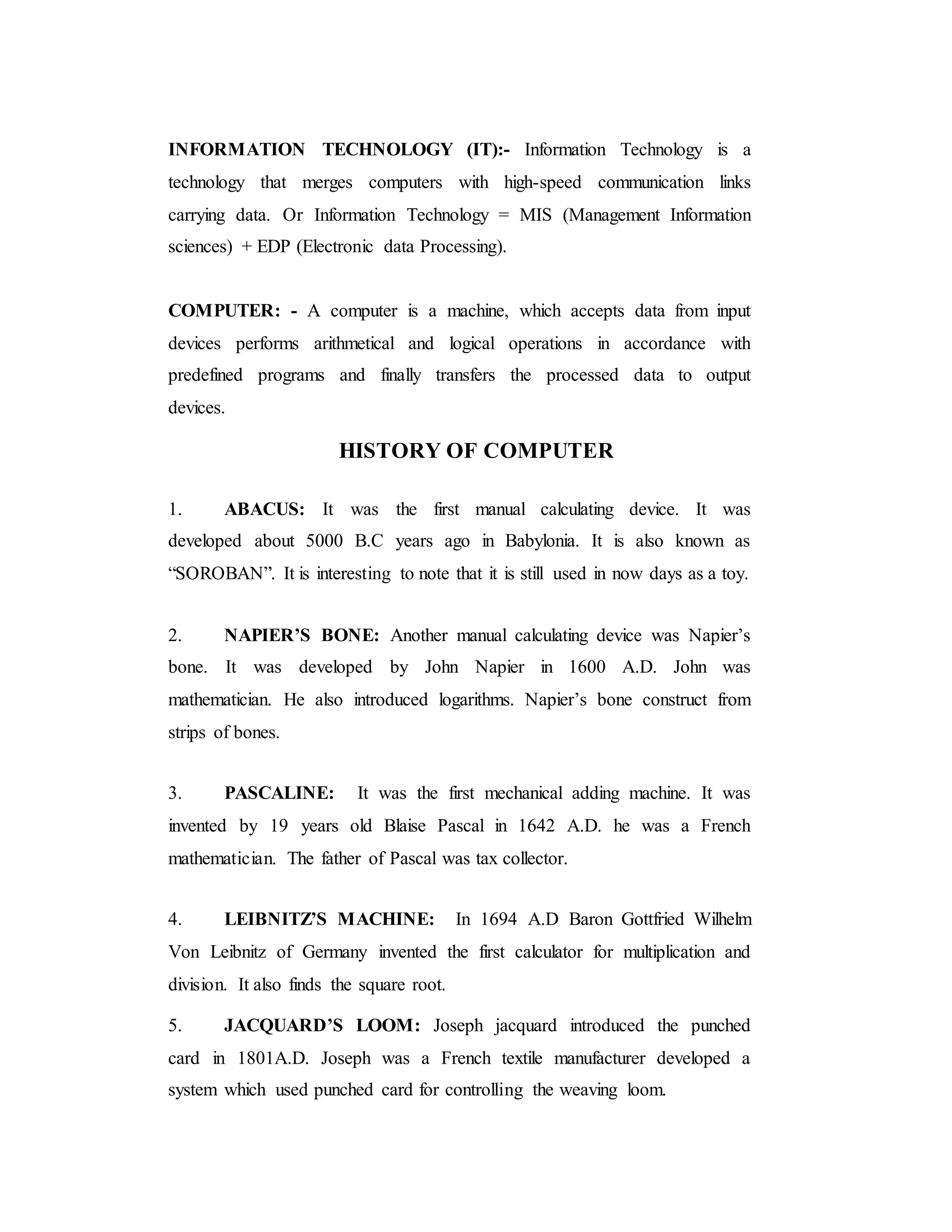 Information technology | DOCX