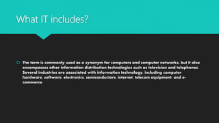 Information Technology PowerPoint Project | PPTX