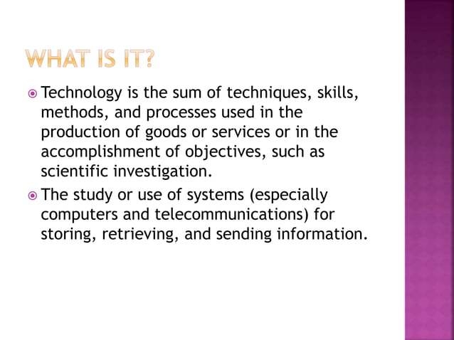 Information technology | PPTX