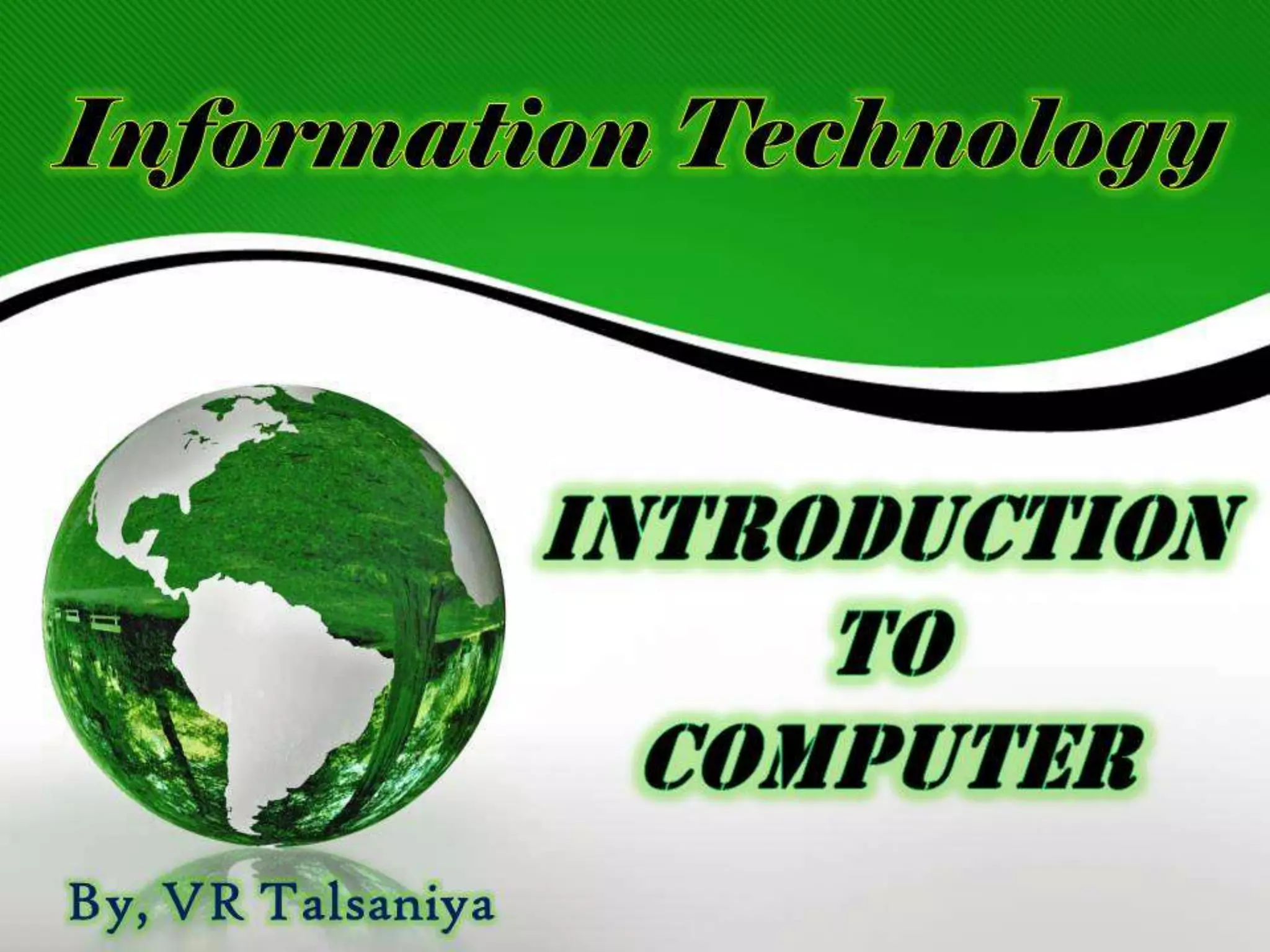 Information Technology Basics | PPTX