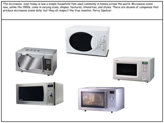 The Invention of the Microwave Comic | PPTX | Home Appliances | Home ...