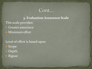 Information Technology Security Techniques Evaluation Criteria For It Secrity Part 3 Security ...