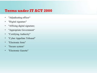 Information technology act | PPT