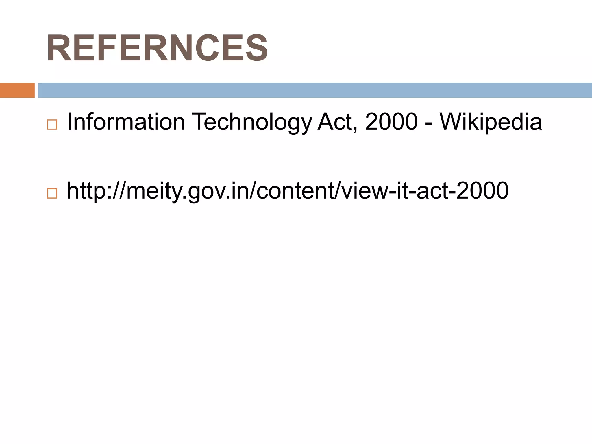 Information technology act | PPTX