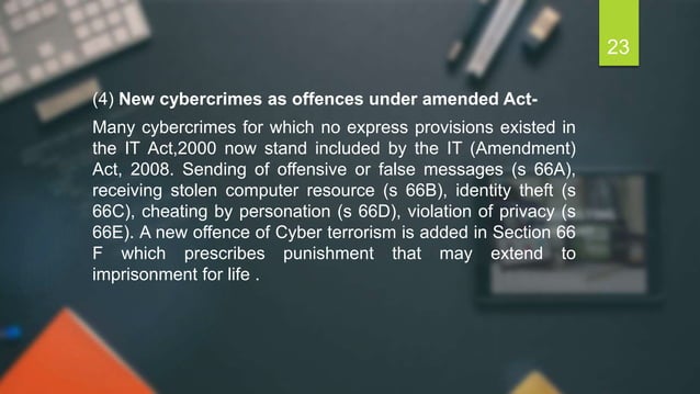 Information technology act | PPTX