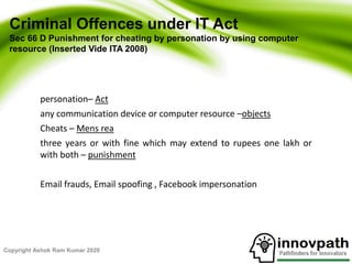 Information Technology Act - Offences edited.pdf | Crime & Harmful Acts ...