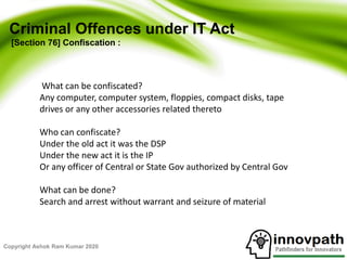 Information Technology Act - Offences edited.pdf | Crime & Harmful Acts ...