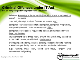 Information Technology Act - Offences edited.pdf | Crime & Harmful Acts ...