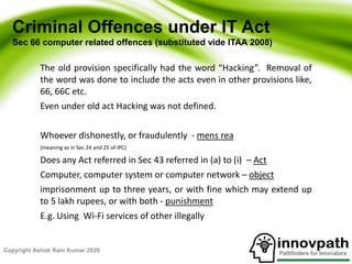 Information Technology Act - Offences edited.pdf | Crime & Harmful Acts ...