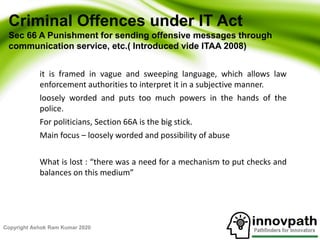 Information Technology Act - Offences edited.pdf | Crime & Harmful Acts ...