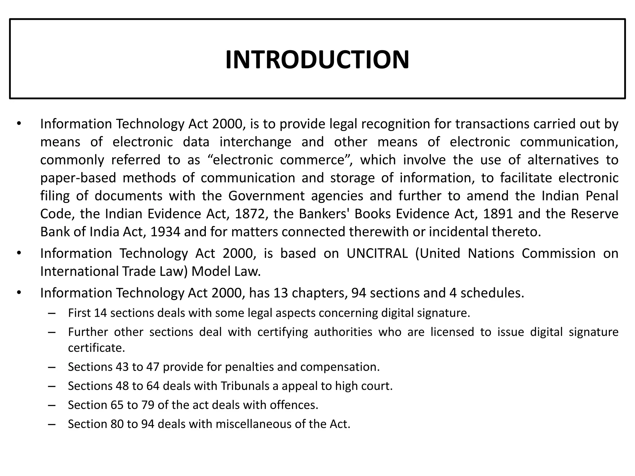 Information technology act 2000 | PPTX