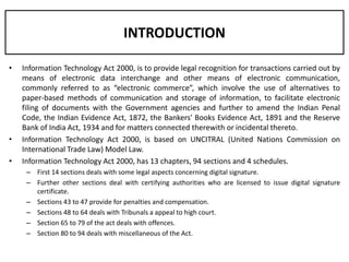 Information technology act 2000 | PPTX
