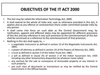 Information technology act 2000 | PPTX