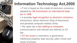 Information Technology Act 2000 | PPTX | Email | Internet