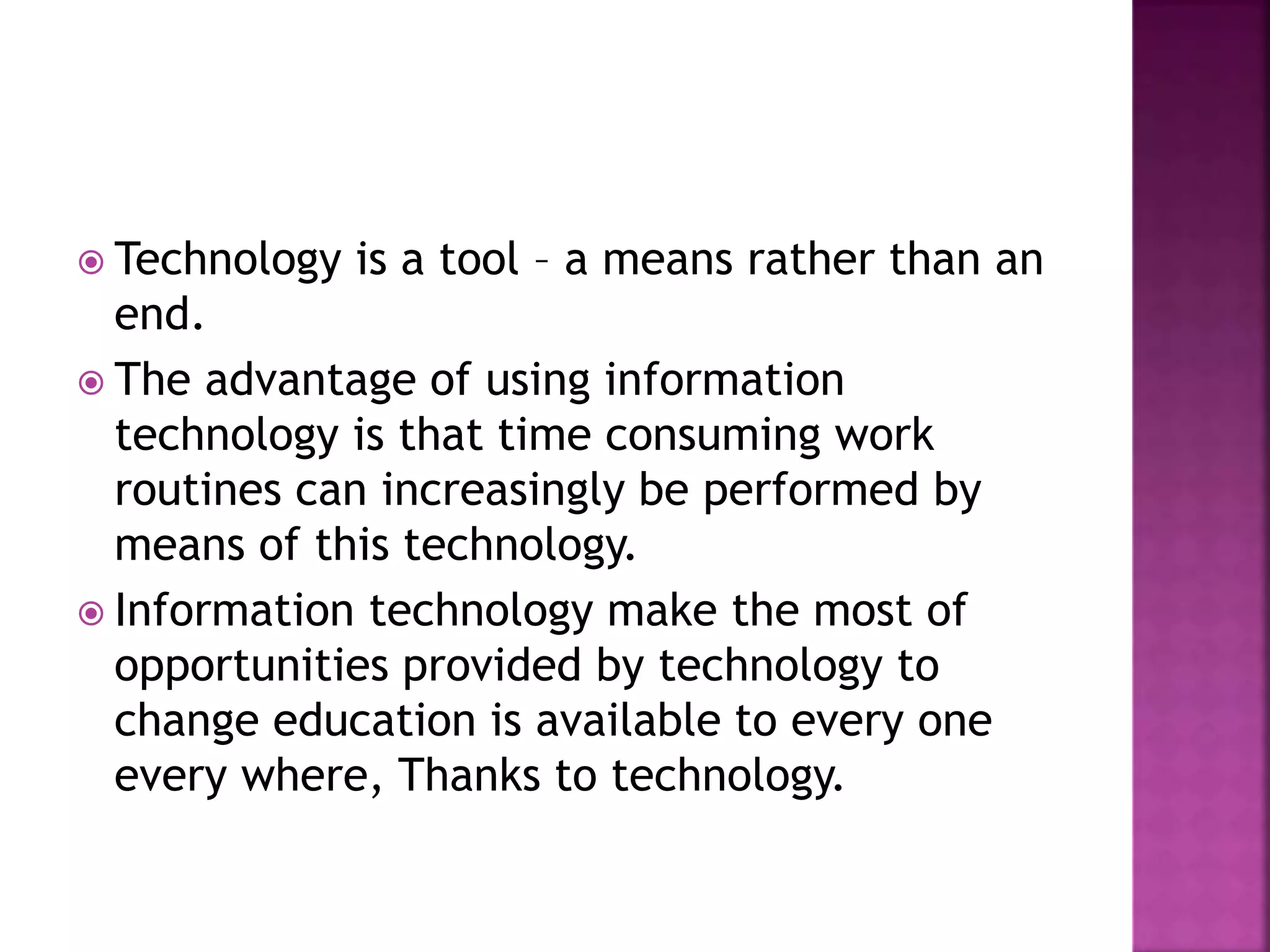 foedumed:Information technology and educational change 14_16 | PPT