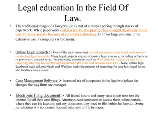 Information Technology and Legal Education_ | PPTX