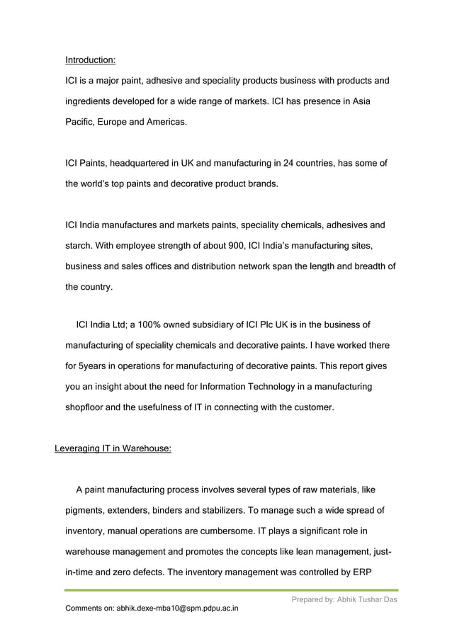 Information Technology At Ici | PDF