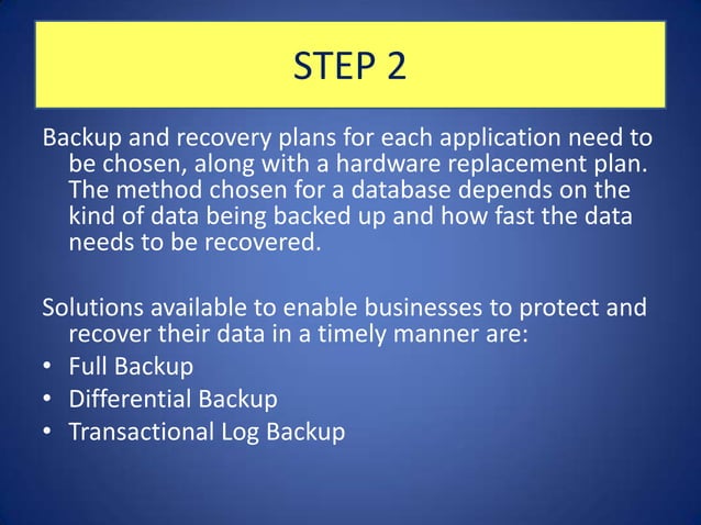 Information Technology Disaster Planning | PPTX