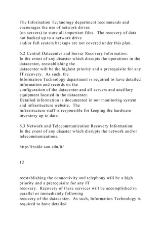 INFORMATION TECHNOLOGY DISASTER RECOVERY PLAN 1250.docx