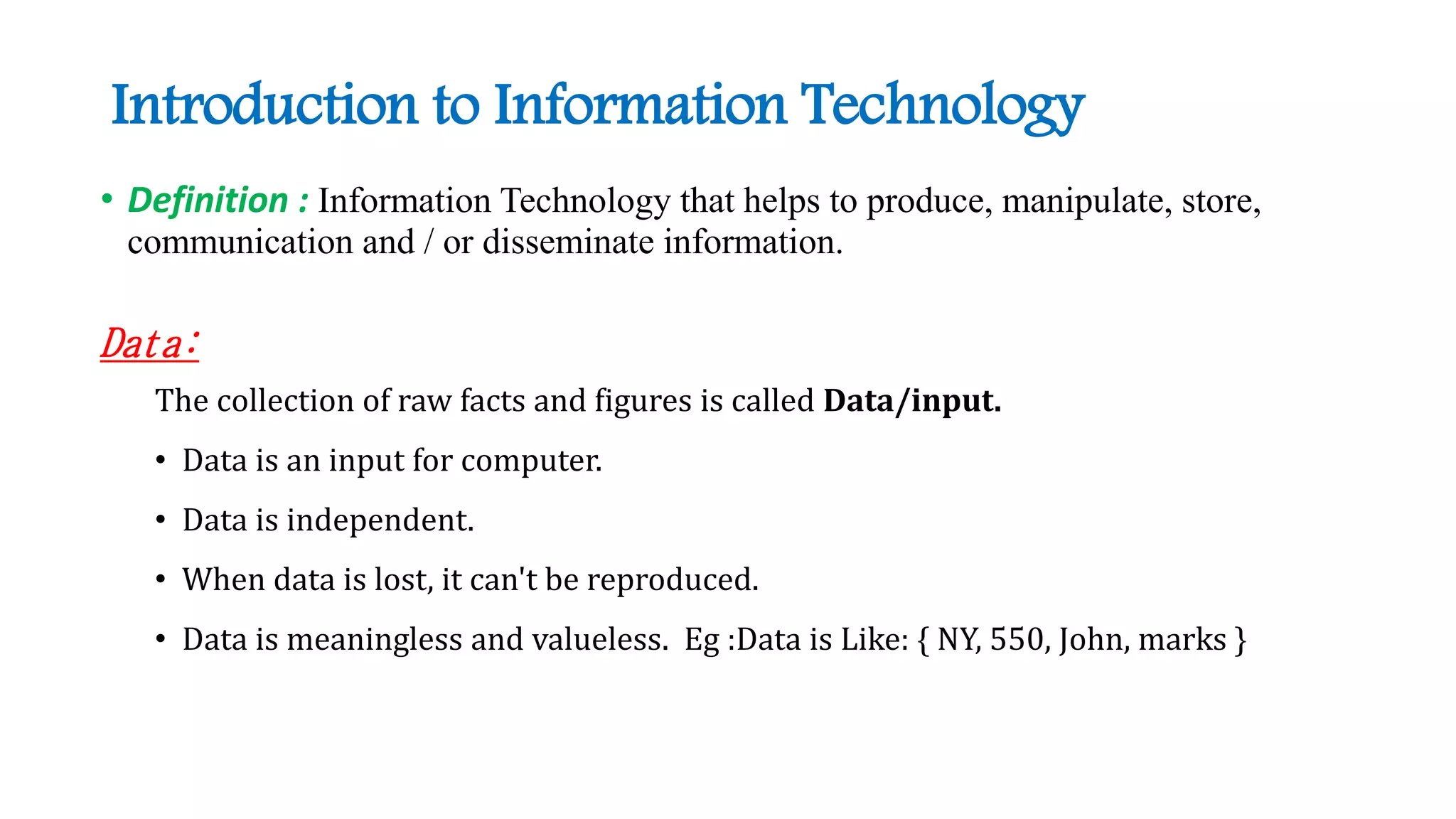 Information technology for business | PPT