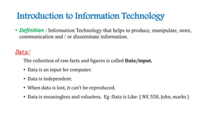 Information technology for business | PPT