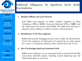 Information technology guidelines for intermediaries and digital media ...