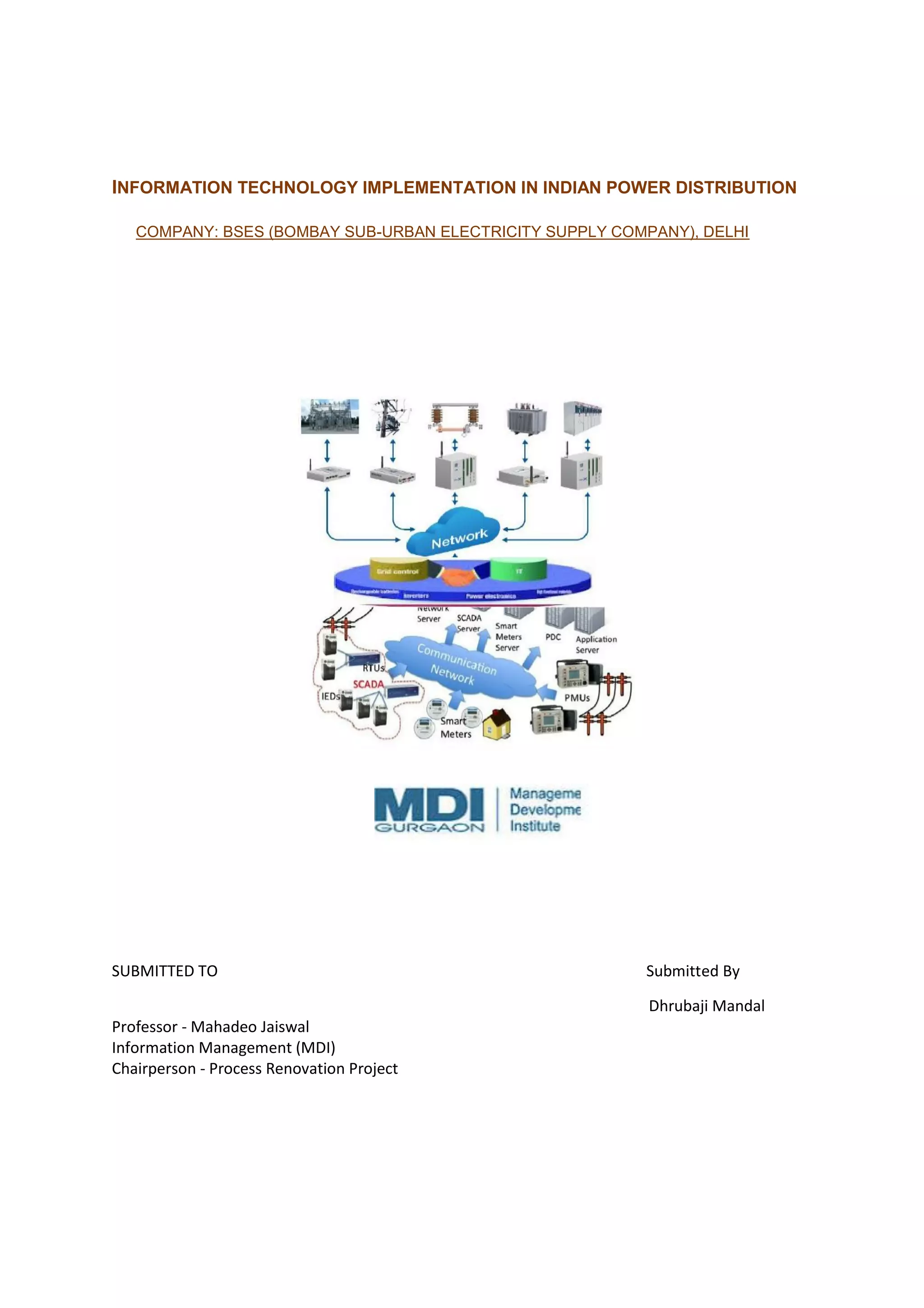 Information technology implementation in power distribution | PDF