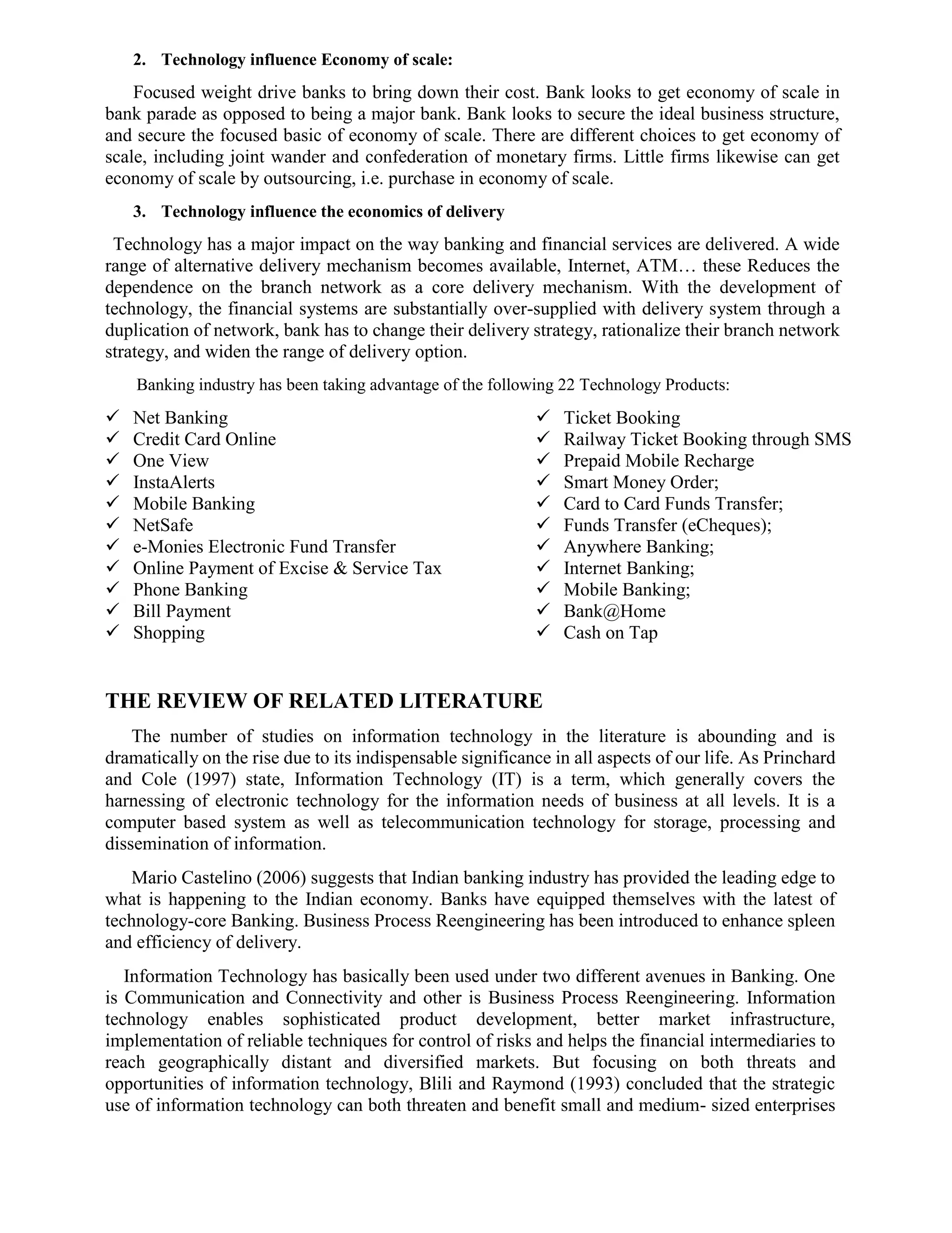 Information technology in banking system | PDF